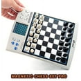 Icore Magnetic Travel Chess and Checkers Set, Electronic Voice Teaching ...