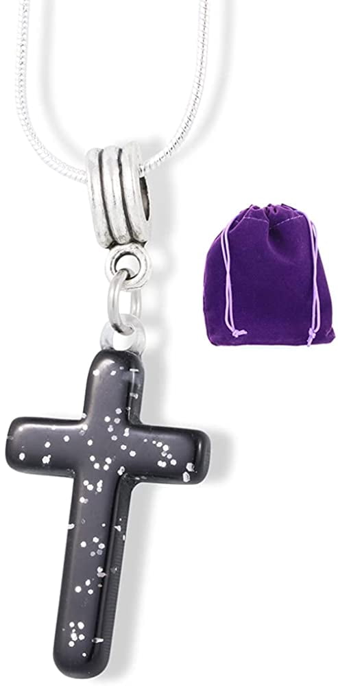 Dave The Bunny Presents: Cross Plastic Charm Snake Chain Necklace, Made ...