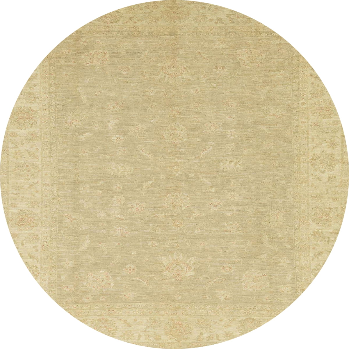 Ahgly Company Indoor Round Abstract Metallic Gold Abstract Area Rugs, 6 ...