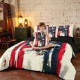 Manfei Grunge Eagle Full Size Bedding Sets, Distressed USA Flag Full ...
