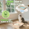 Disposable Litter Boxes for Cats Large: 8-Pack Leak-Proof Sustainable ...