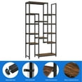 Dextrus 6 Tier Bookshelf, Tall Modern Free Standing Bookcase with 12 ...