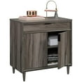Pemberly Row Engineered Wood Library Base Storage Cabinet Jet Acacia ...