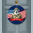 Happy Father's Day Honoring Veterans Great Pyrenees in Army Uniform ...