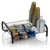 OIC Multi Breakroom Organizer, Black, Clear, 1 Each (Quantity ...