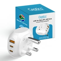 Ceptics South Africa Travel Plug Adapter (Type M) - 3 Pack [Grounded ...