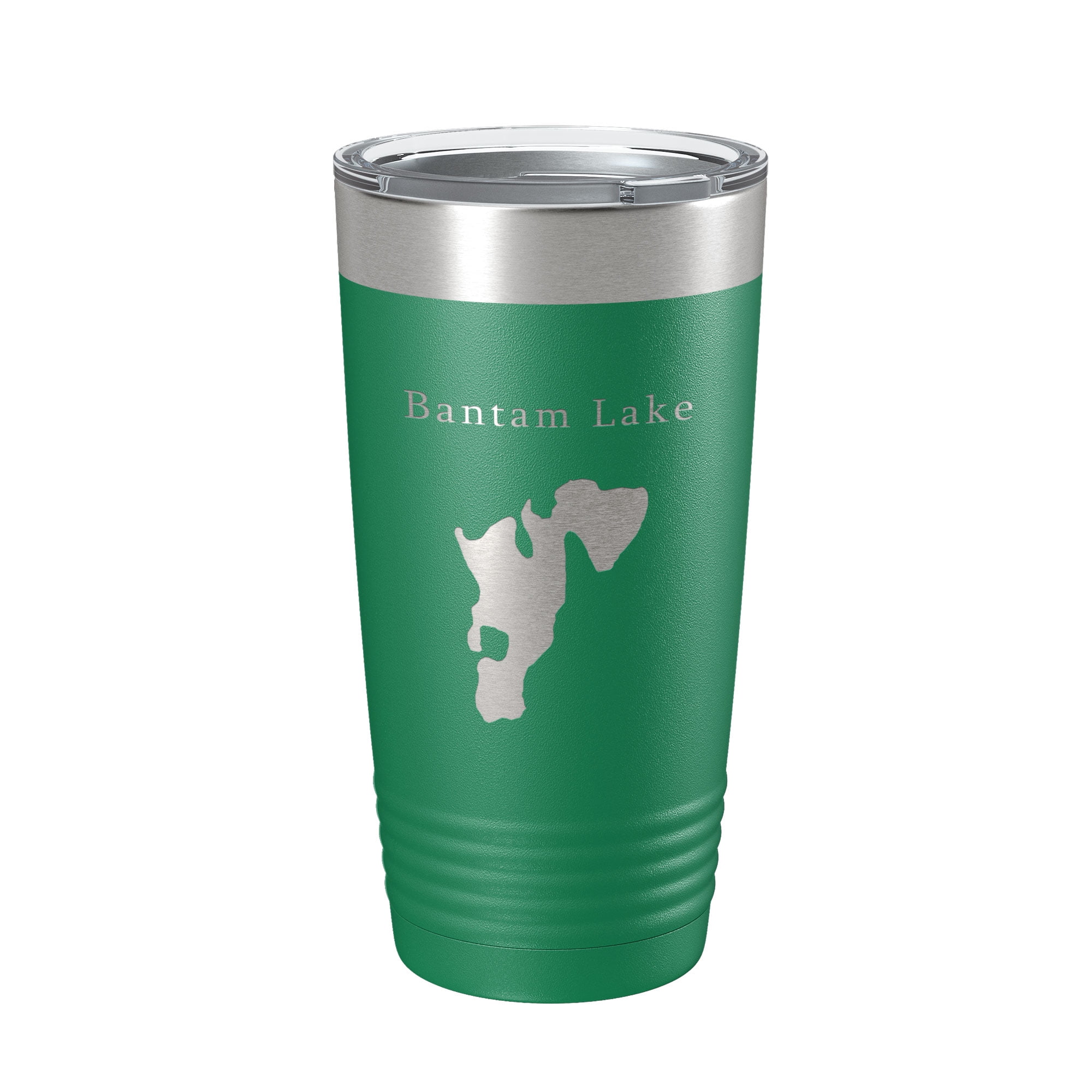 Bantam Lake Map Tumbler Travel Mug Insulated Laser Engraved Coffee Cup ...