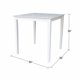 Solid Wood 36 inch Square Dining Table in White - Walmart.com