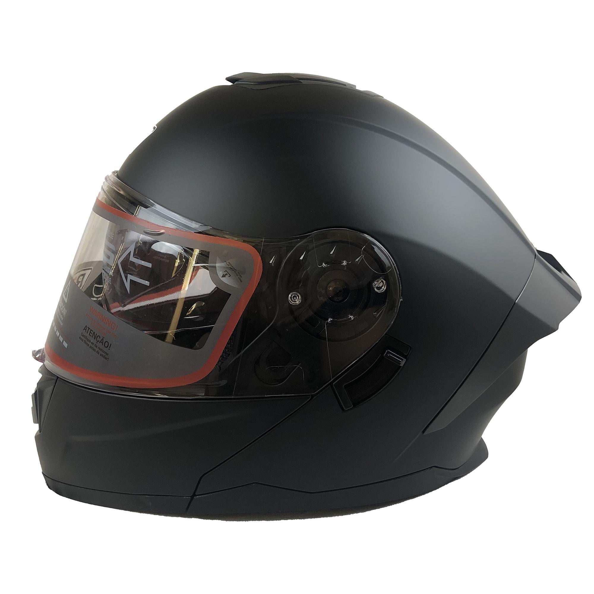 CASCO ABATIBLE DOBLE MICA DOT NEGRO MATE TALLA S R7 RACING ALFA | Walmart en línea
