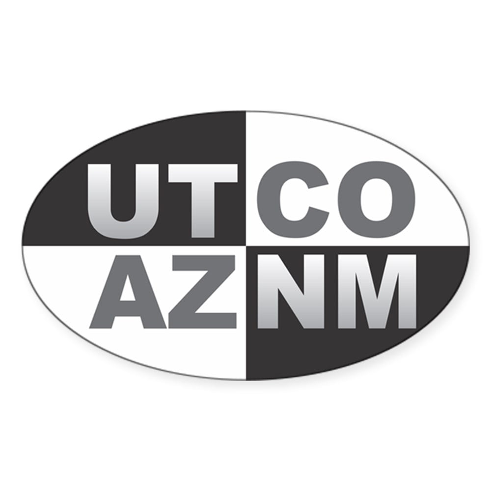 CafePress - Four Corners Sticker - Sticker (Oval) - Walmart.com