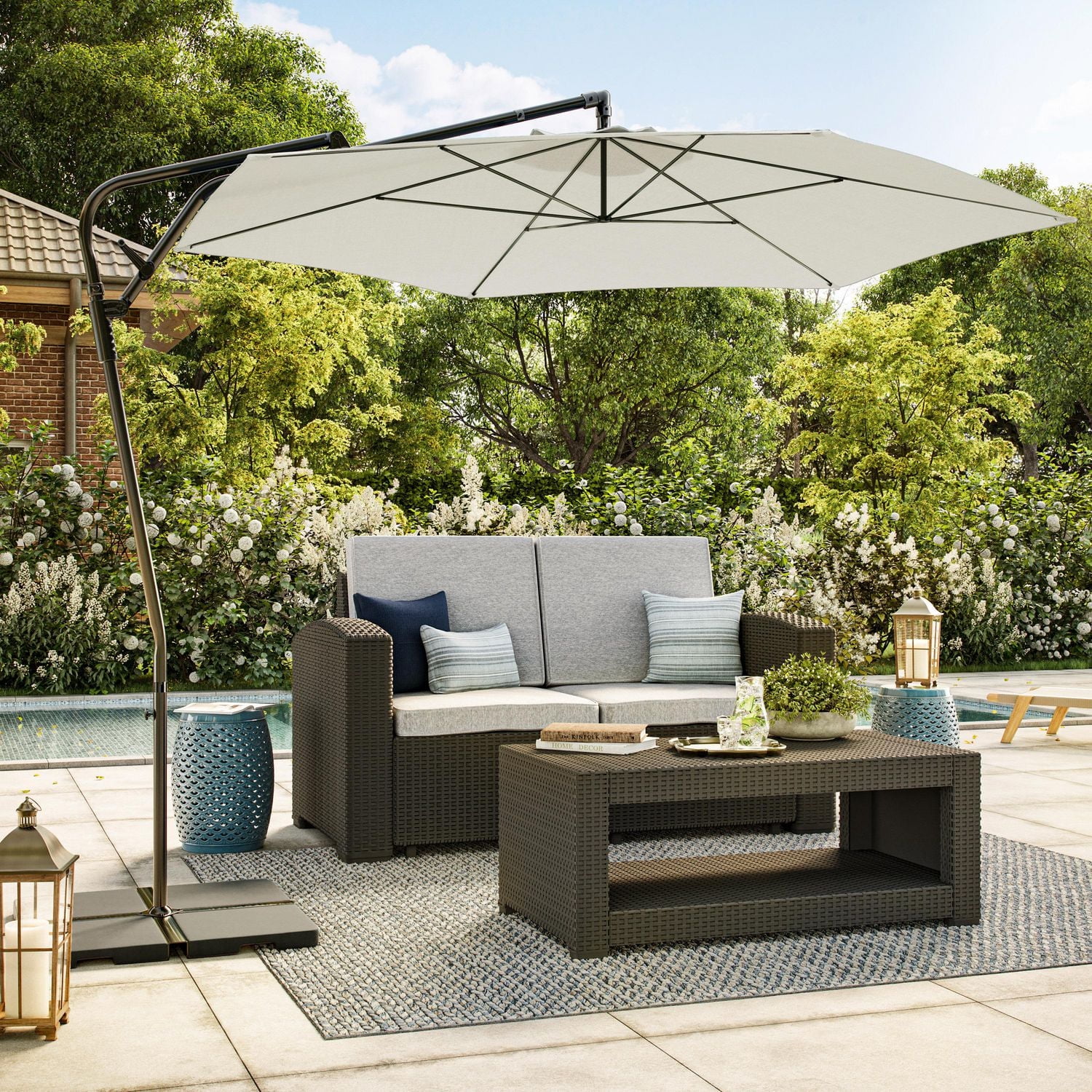 Click here for Corliving Solward 10ft Cantilever Tilting Patio Um... prices