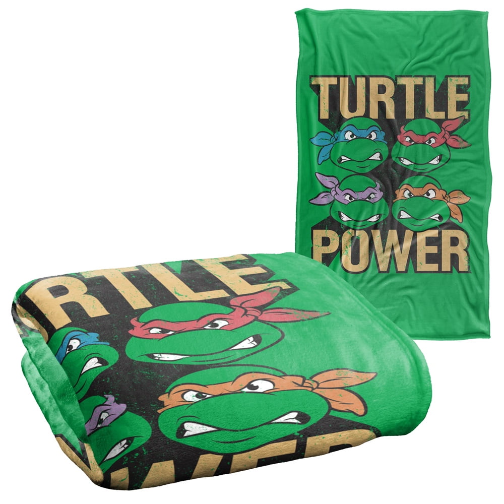 TMNT Blanket, 36"x58" Turtle Power Silky Touch Super Soft Throw Blanket ...