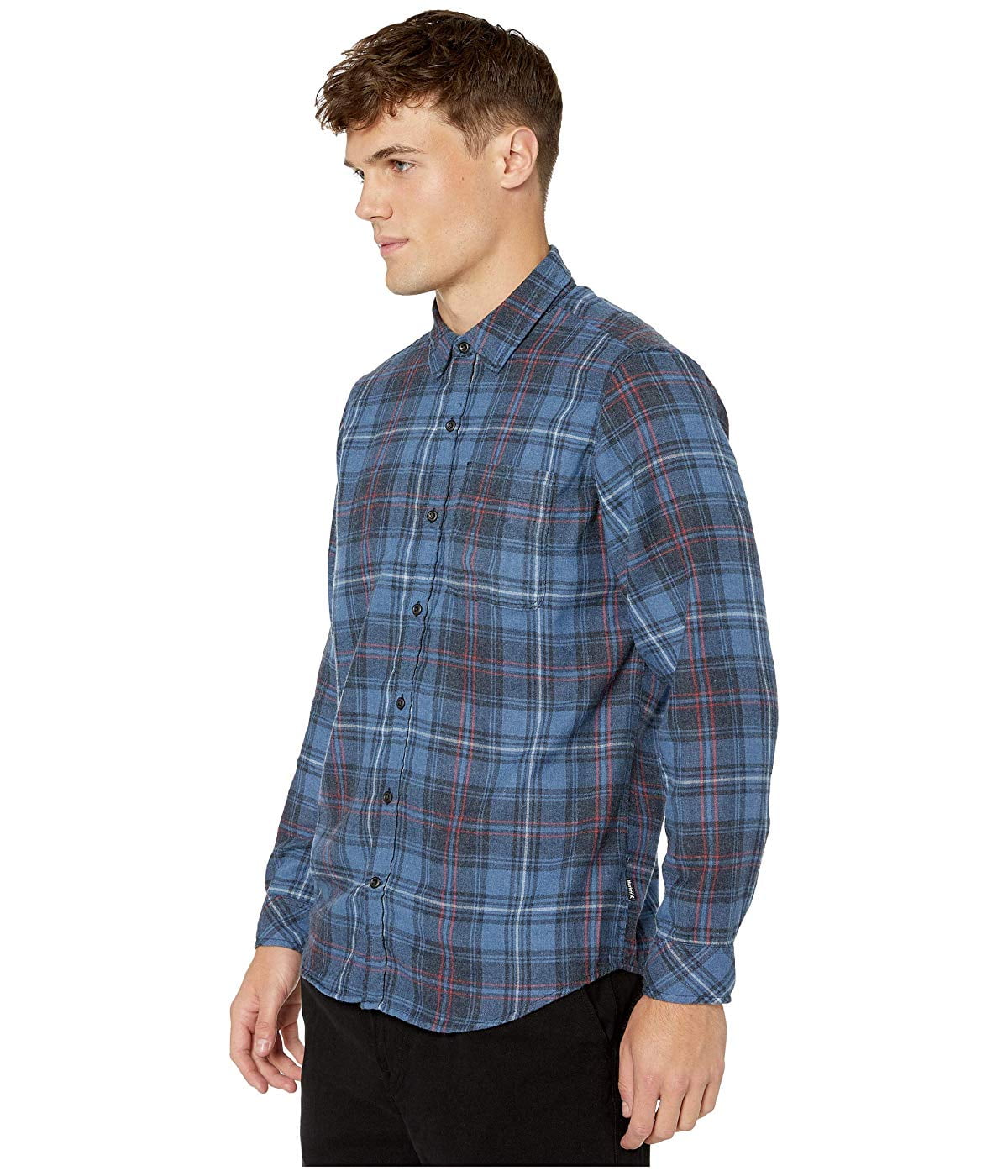 Hurley Vedder Washed Flannel Mystic Navy - Walmart.com