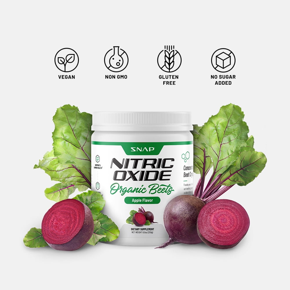 Buy Snap Supplements Nitric Oxide Beet Root Powder Apple - Support ...