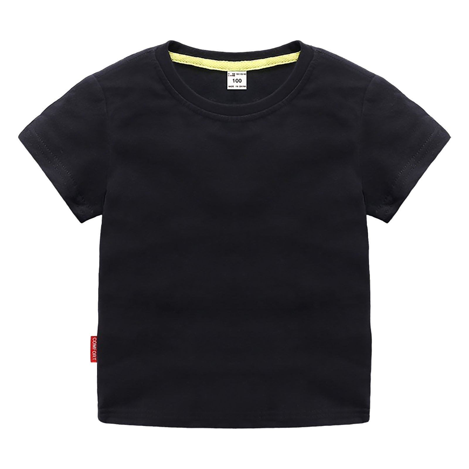 Click here for Xaszhn Boys And Girls Classic Fit Crewneck T Shirt... prices