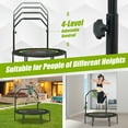 Costway 40'' Foldable Trampoline with Resistance Bands, Fitness ...