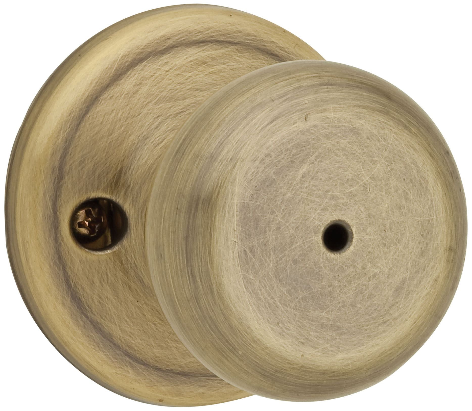 Kwikset Antique Brass Juno Bed and Bath Privacy Knob - Walmart.com