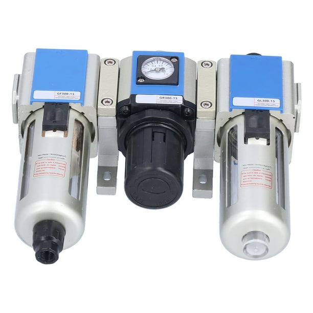 Pneumatic FRL, Oil Water Separator Pressure Regulator 20~130psi PT 1/2 ...