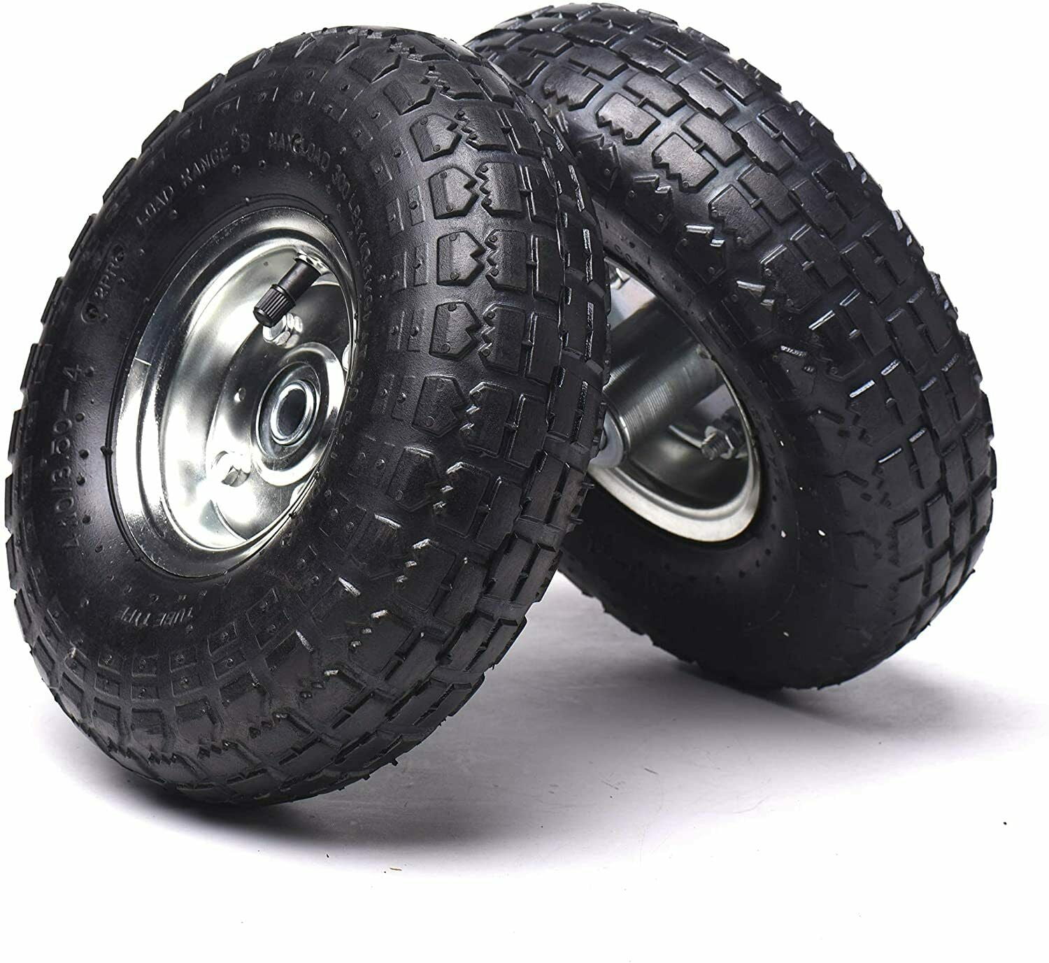 2 Pack 4.10/3.50-4" Tire Wheel 10" Inner Tube for Hand Trucks and ...