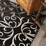 Better Homes & Gardens Iron Fleur Area Rug, Black, 5'3" x 7'6 ...