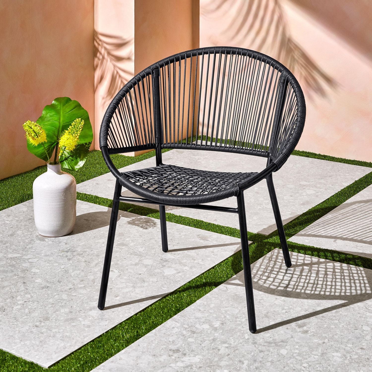 Mainstays Rope Wicker Stacking Chair - Walmart.ca