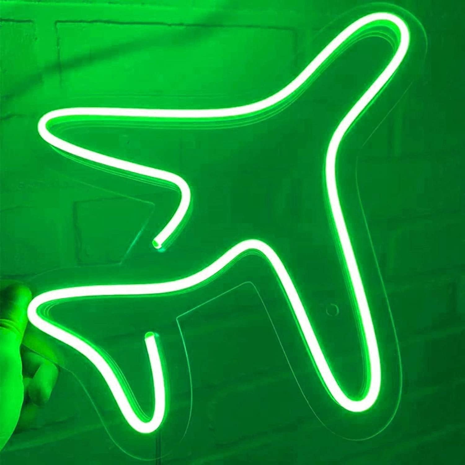 LINLIN Neon Night Light, Airplane Neon Sign, LED Acrylic Neon Sign for ...