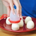 Egglettes Hard Boiled Egg Maker, 4-Count, Mini Bite Cooked Accessory ...