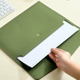 Eoozwa File Folders Waterproof Leather Envelopes Case Folder Document ...