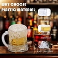 12pcs, Transparent Mini Beer Cups with Handles, Plastic Reusable ...