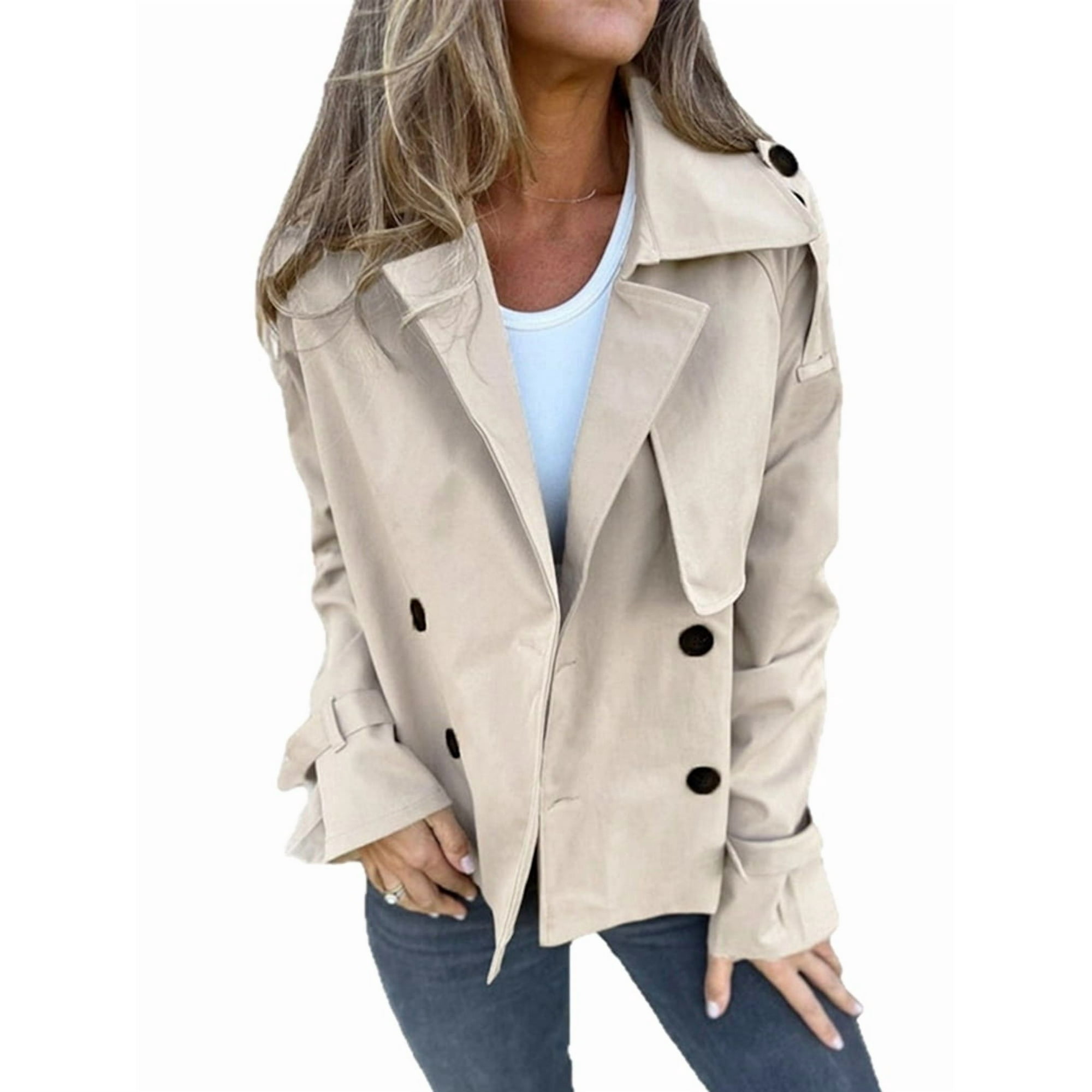 Click here for Unbranded Womens Trench Coat Casual Double Breaste... prices