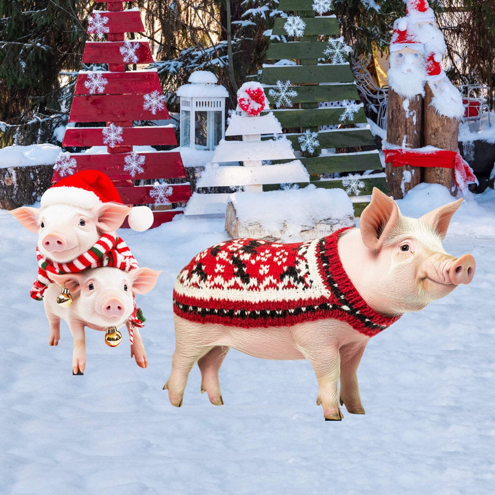 Click here for Hhsfeifuuu Colorful Xmas Animal Garden Ground Stak... prices