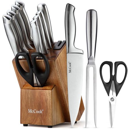 McCook MC35 Knife Sets,11 Pieces German Stainless Steel Hollow Handle ...