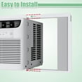 Window AC Side Panels with Frame Set,Air Conditioner Accordion Filler ...