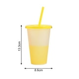 Cheers US 480ML Color Changing Tumbler Cups with Lids Straws - Reusable Bulk Tumblers with ...
