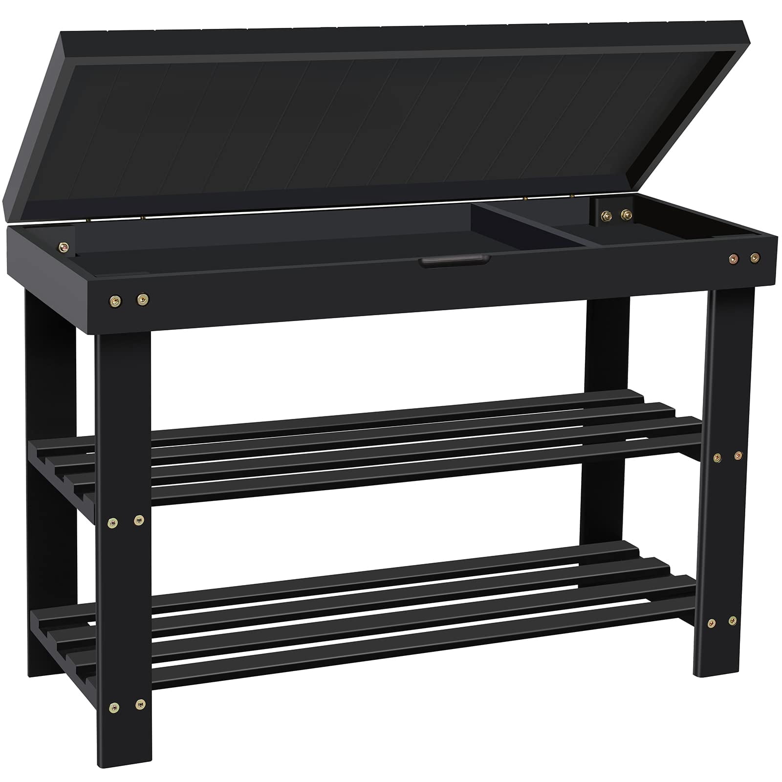 Click here for Bamburoba Shoe Rack Bench For Entryway 3-Tier Bamb... prices