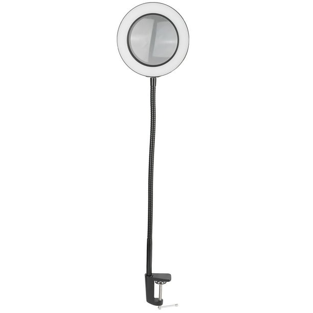 Lampe Loupe De Bureau, Avec 10 Niveaux De Gradation LED Lampe Loupe 5X ...