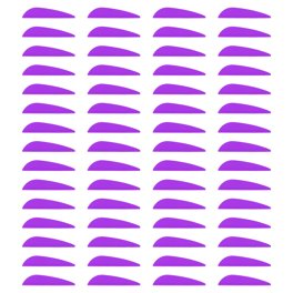 High Wind Archery Vanes GPP 100-Pack 4-Inch Plastic Arrow Vanes ...