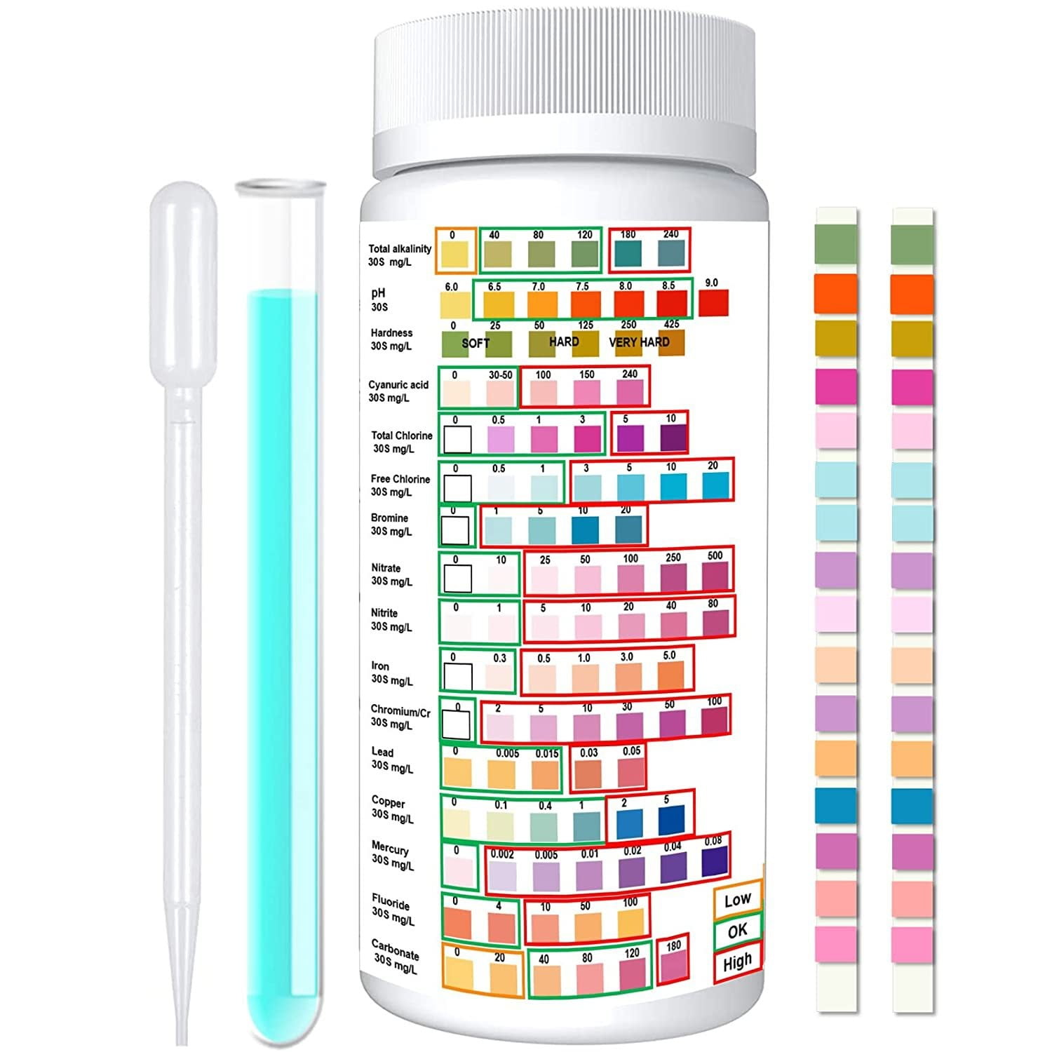 Click here for Milisten 50pcs Drinking Water Quality Test Kit Mul... prices