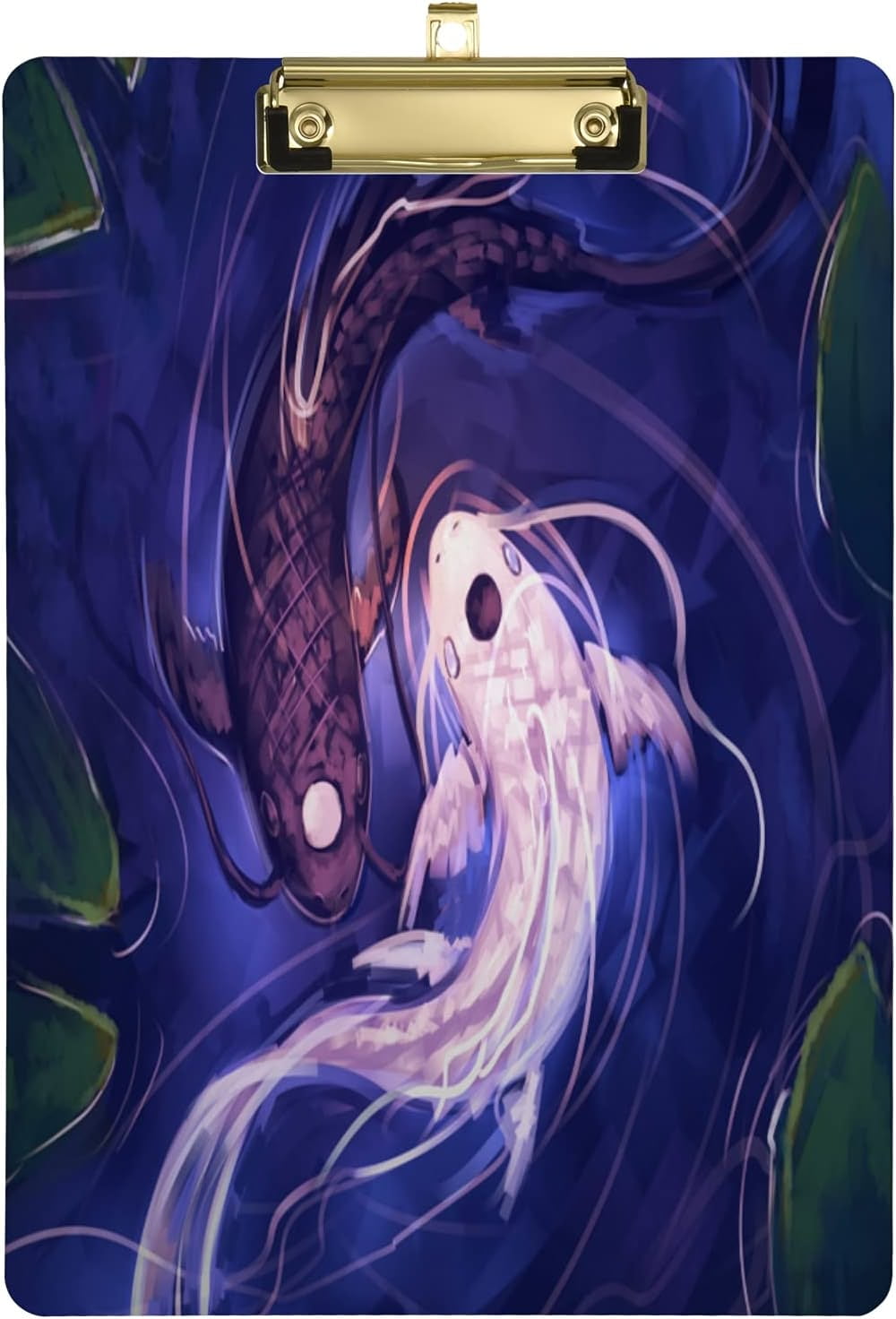 FMSHPON Gossip Koi Fish Clipboard Hardboard Wood Nursing Clip Board and ...