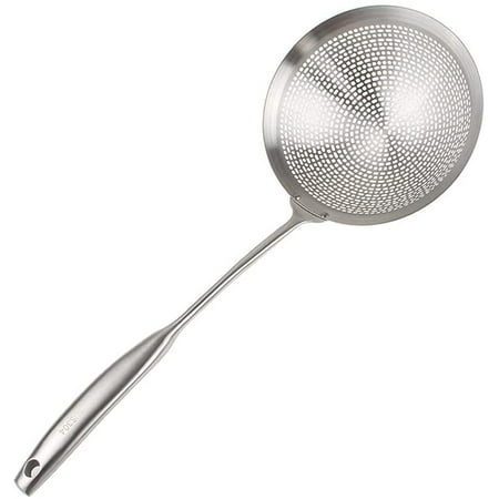 HTWW Mesh Strainers 304 Stainless Steel Skimmer Spoon With Long Handle ...