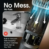Vacutrim Vacuum Cordless Mens Beard Trimmer, Rechargeable Electric ...