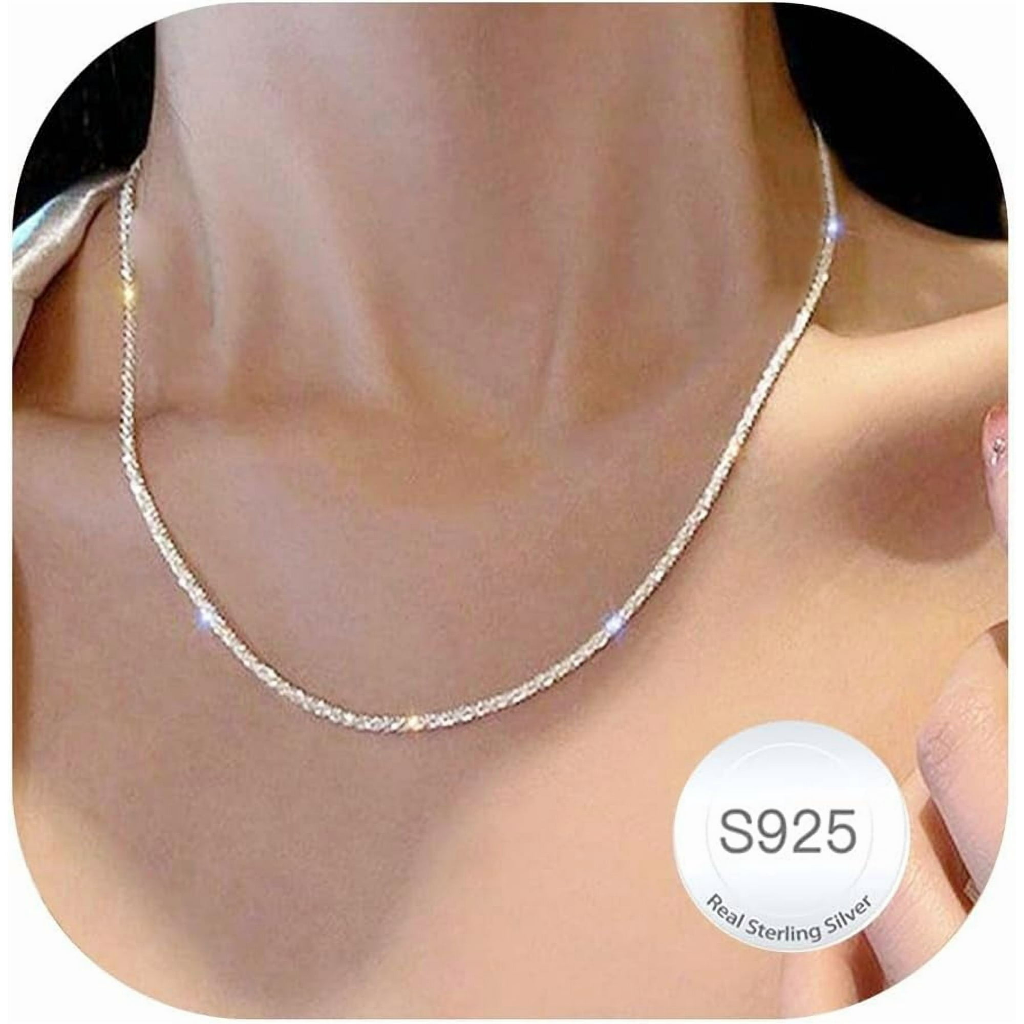 Click here for Salafire S925 Sterling Silver Diamond Chain For Wo... prices