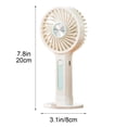 Rechargeable Handheld Fan Portable Outdoor High Speed Fan Lightweight ...