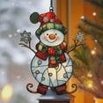 Snowman In Hat & Mittens 2025 Christmas Ornament – Acrylic Window ...