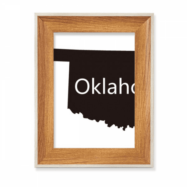 Oklahoma America USA Map Outline Desktop Wooden Photo Frame Display ...