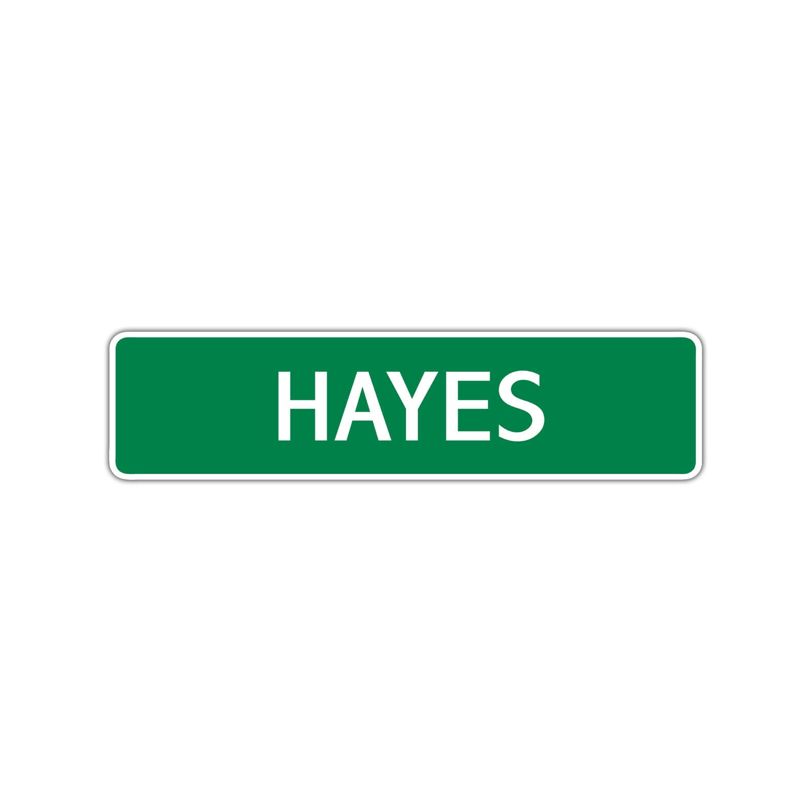 Hayes Boys Children Name Indoor Outdoor Letter Printed Label Wall ...