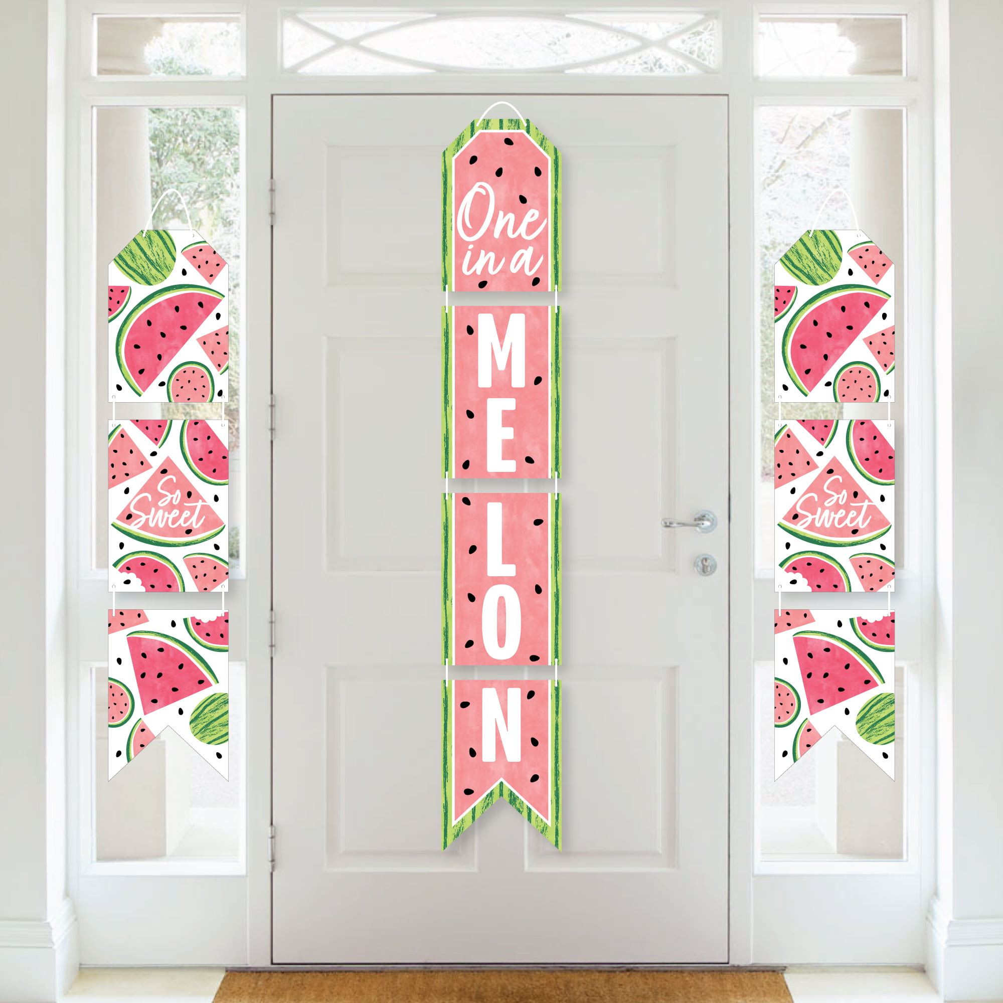 Big Dot of Happiness Sweet Watermelon - Hanging Vertical Paper Door ...