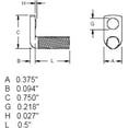 Projection Weld Screw 8 Pack - 1/4-20 Right Angle Projection - d Weld ...
