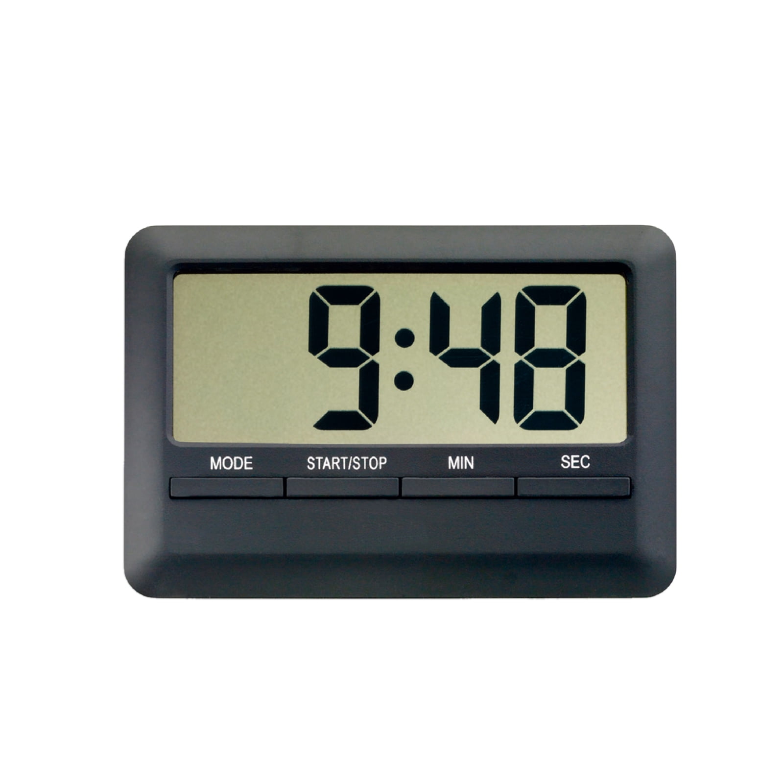LCD Digital Alarm Clock Timer Large Time Manual Countdown for Cooking ...