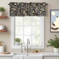 Abstract Flowers Valances for Windows Retro Paisley Floral Pattern ...